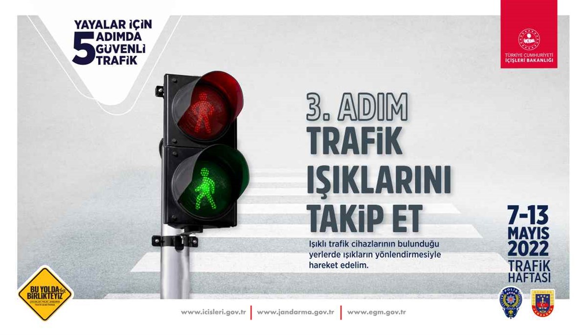 Emniyet Genel Müdürlüğü Trafik Başkanlığı - YAYALAR İÇİN 5 ADIMDA ... Emniyet Genel Müdürlüğü Trafik Başkanlığı - YAYALAR İÇİN 5 ADIMDA ...